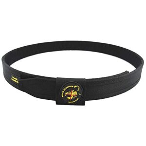 Black Scorpion Outdoor Gear Pro Heavy Duty Competition Belt for 3Gun, IPSC, USPSA (Black, Large)