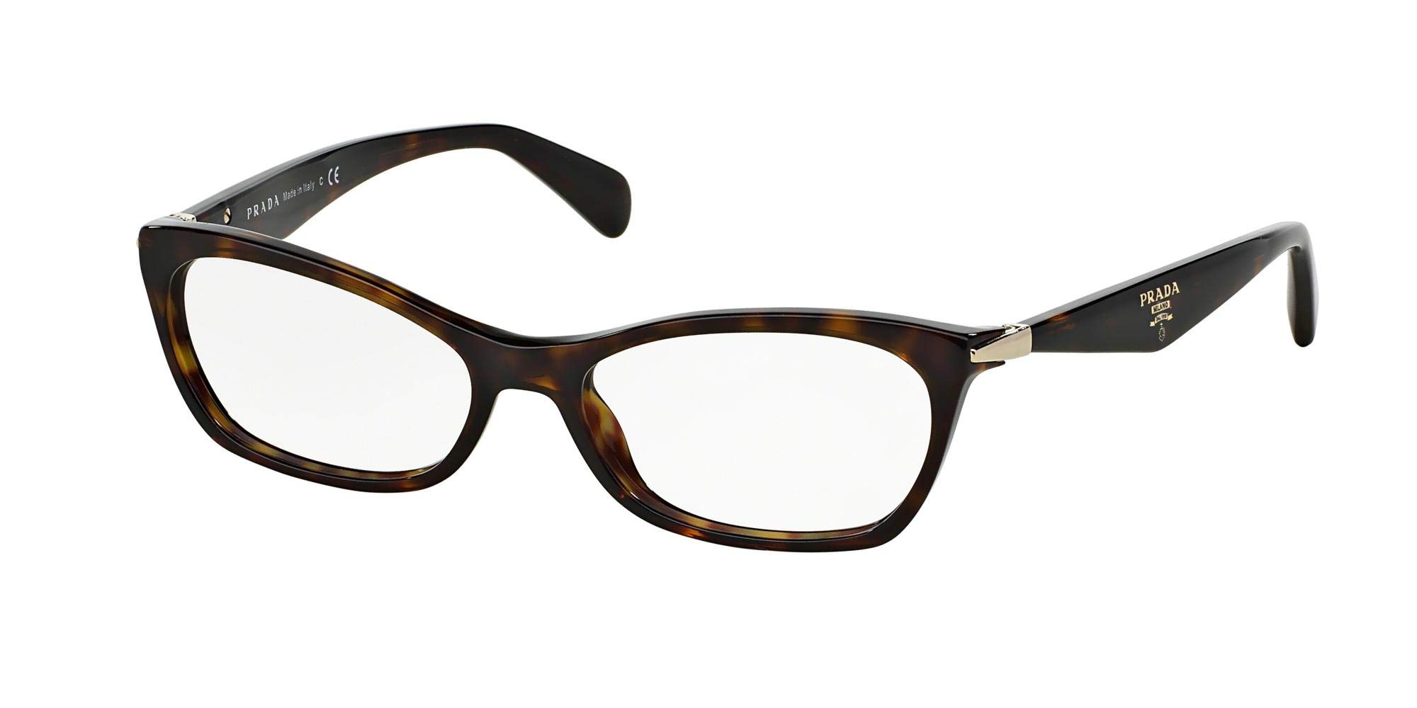 Prada PR15PV - 2AU1O1 Eyeglass Frame CATWALK HAVANA w/Clear Demo Lens 53mm