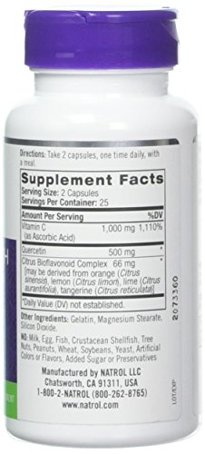 Natrol Quercetin - 500 mg - 50 Capsules