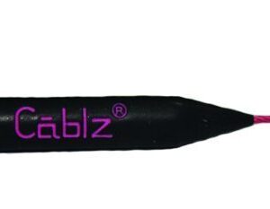 Cablz Colorz Zipz Adjustable Eyewear Retainer Strap | Lightweight, Low Profile, Coated Stainless, 14 Inch (Black/Pink)