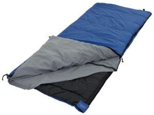 alps mountaineering crater lake pc outfitter 20 degree sleeping bag, long (494375zip)