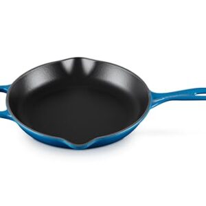 Le Creuset Enameled Cast Iron Signature Iron Handle Skillet, 10.25" (1-3/4 qt.), Marseille