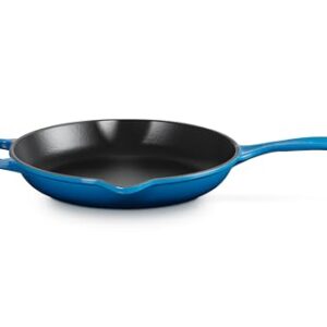 Le Creuset Enameled Cast Iron Signature Iron Handle Skillet, 10.25" (1-3/4 qt.), Marseille