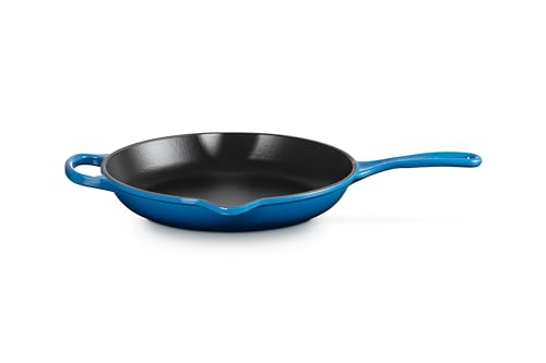 Le Creuset Enameled Cast Iron Signature Iron Handle Skillet, 10.25" (1-3/4 qt.), Marseille