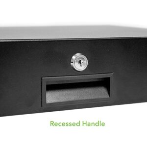 NavePoint Server Cabinet Case 19 Inch Rack Mount DJ Locking Lockable Deep Drawer with Key 3U