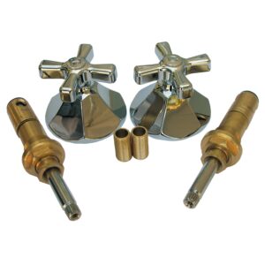 lasco 01-9403 american standard renu series two valve tub or shower trim kit with stems handles, flanges and nipples, chrome