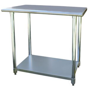 sportsman stainless steel work table, 24 by 36-inch