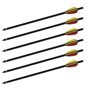 extra survival aluminum arrow black or pink 16" 6 piece set