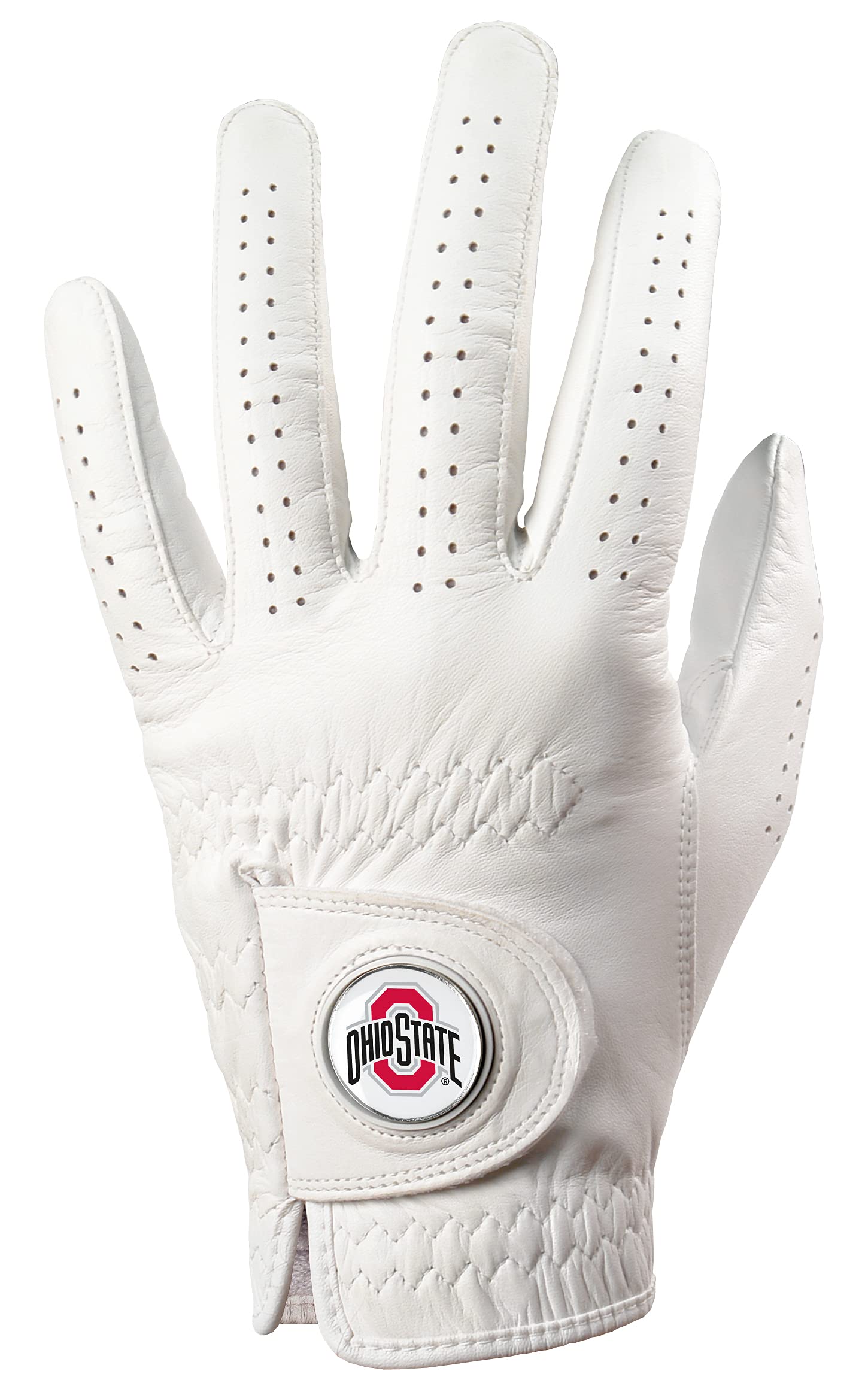 LinksWalker Ohio State Buckeyes- Cabretta Leather Golf Glove - S