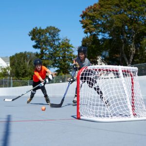 Franklin Sports NHL Mini Steel Street Hockey Goal - Kids Mini Skills Street Hockey Net - 28" x 20" - Perfect Youth Training Goal