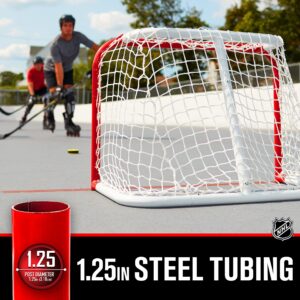 Franklin Sports NHL Mini Steel Street Hockey Goal - Kids Mini Skills Street Hockey Net - 28" x 20" - Perfect Youth Training Goal