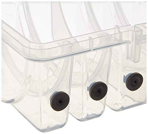 Plano 108700 Leader Spool Box, Clear, One Size, Transparent/Black