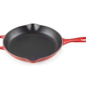 Le Creuset Enameled Cast Iron Signature Iron Handle Skillet, 10.25" (1-3/4 qt.), Cerise