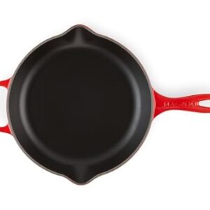 Le Creuset Enameled Cast Iron Signature Iron Handle Skillet, 10.25" (1-3/4 qt.), Cerise