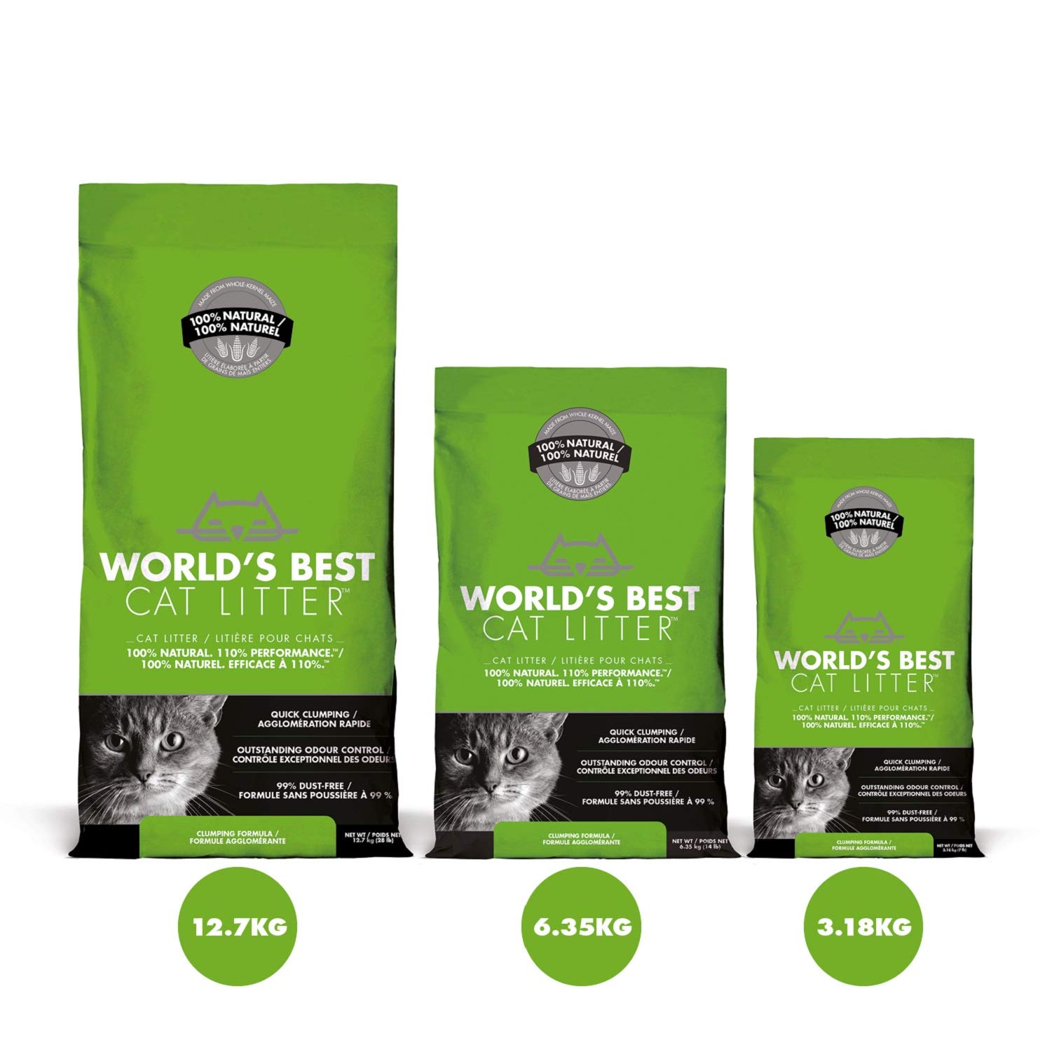 World's Best Cat Litter, Clumping, Biodegradable 12.7kg