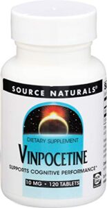 source naturals 10mg 120 tb vinpocetine, 120 ct