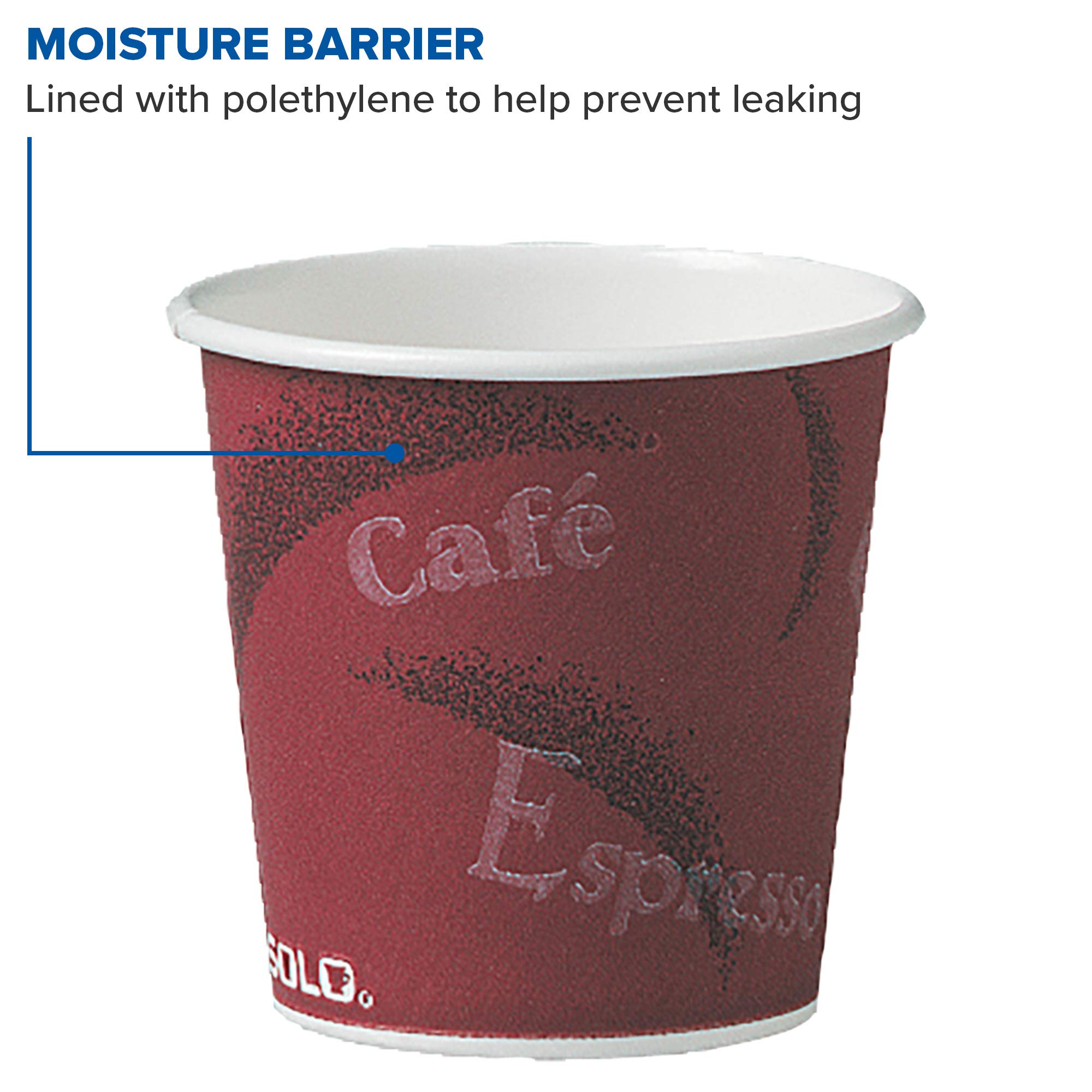 Solo 374SI-0041 4 oz Bistro SSP Paper Hot Cup (Case of 1000)