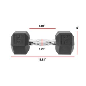 CAP Barbell Coated Hex Dumbbell Weights, Pair