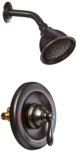 moen 82495epbrb single handle posi-temp pressure balanced shower trim, mediterranean bronze