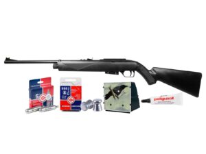 crosman 1077 air rifle (rifle + pellets, co2, pellgun oil and target combo)