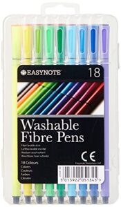 easynote washable fibre pens (pack of 18)