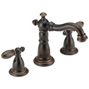 delta faucet 35955-rb-dst victorian 2-handle bathroom sink faucet in venetian bronze widespread