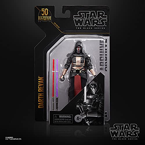 STAR WARS The Black Series Archive Collection Darth Revan 6-Inch-Scale Legends Lucasfilm 50th Anniversary Figure for Ages 4 and Up