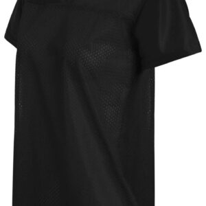 Augusta Sportswear Women's Standard Junior Fit Replica Football Tee, Black, Small