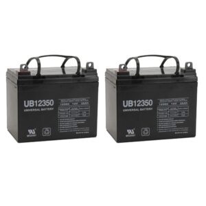 ub12350 12v 35ah pride victory agm1234t scooter replacement battery - 2 pack