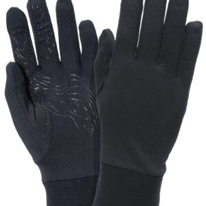 TrailHeads Running Gloves | Lightweight Gloves with Touchscreen Fingers - black (large)