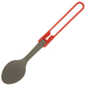 msr folding camping spoon,red