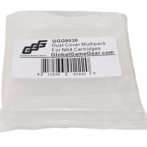 GGG0030 Video Game Cartridge Dust Cover 6 Pack: for Nintendo 64 Games (N64 Cart Protector Sleeve Cover or Case)