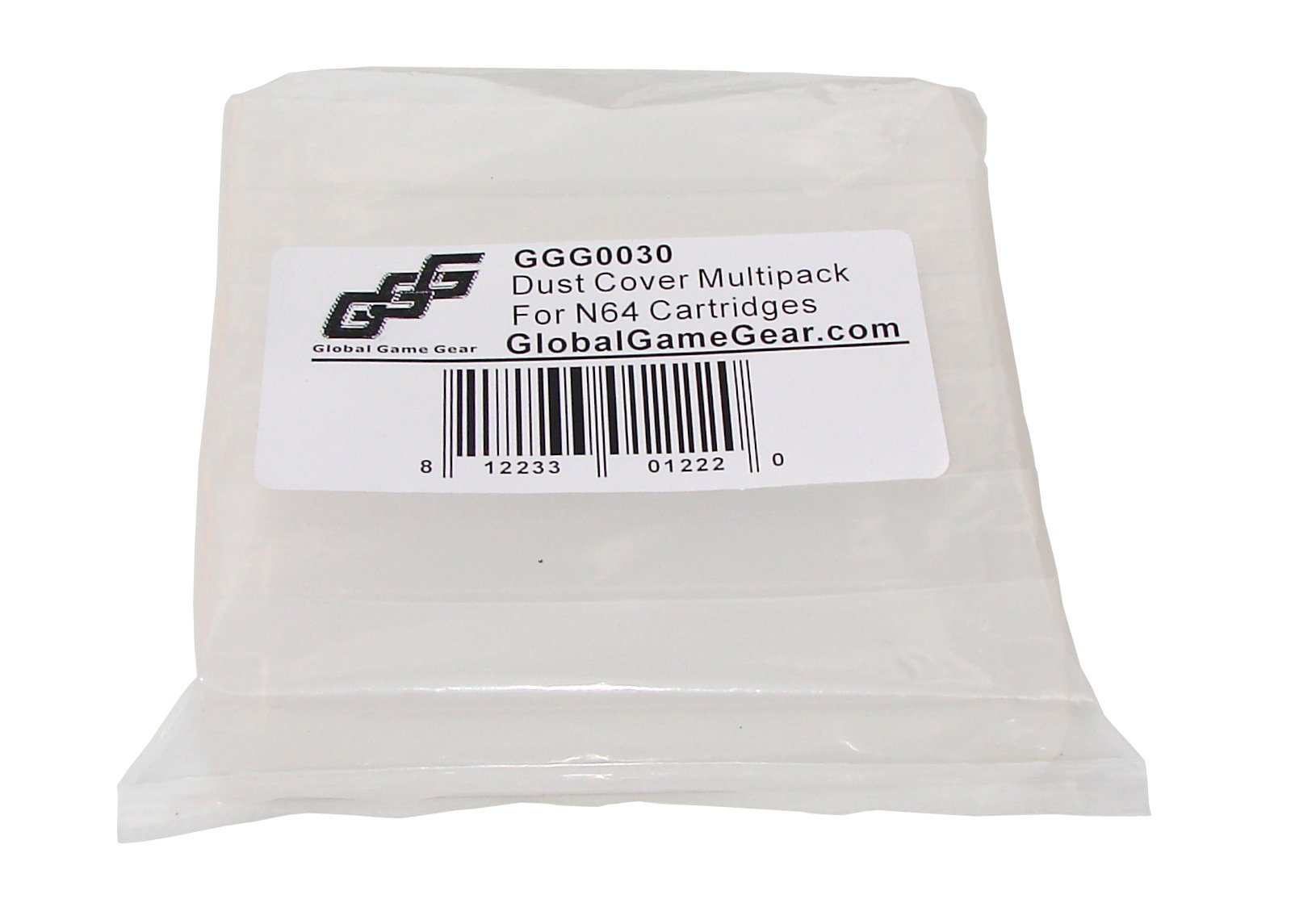 GGG0030 Video Game Cartridge Dust Cover 6 Pack: for Nintendo 64 Games (N64 Cart Protector Sleeve Cover or Case)