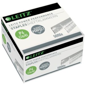 Leitz Power Performance P4 26/ 8 Staples - Silver (Pack of 5000)