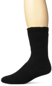 heat holders work socks, mid-calf, mens, 7to12, black, pr