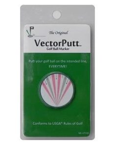 vectorputt golf ball marker and alignment tool - usga approved for professional and amateur play.