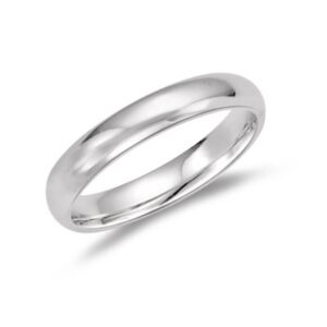 Mysticdrop 4 mm Comfort-Fit Wedding Band in Sterling Silver-12.0