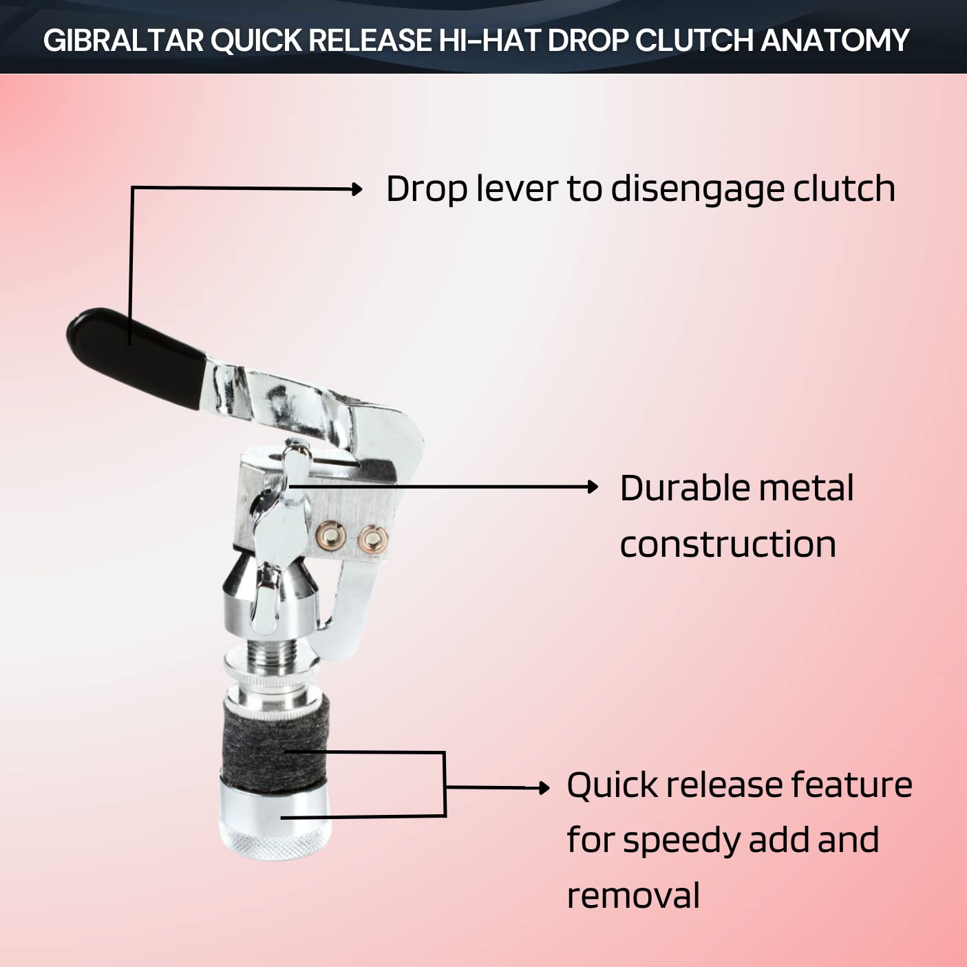 Gibraltar SC-QRHHDC Quick Release Hi Hat Drop Clutch