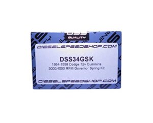 dieselspeedshop.com replacement for 1994-1998 12 valve 12v dodge, 3000/4000 rpm governor spring kit 3k 4k gsk