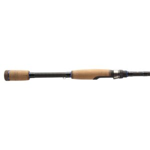 dobyns rods champion xp series 7’0” spinning bass fishing rod dc702sf | med-light fast action | modulus graphite blank w/kevlar wrapping | fuji reel seats & alconite guides | line 6-12lb lure ⅛ -½ oz, black/blue