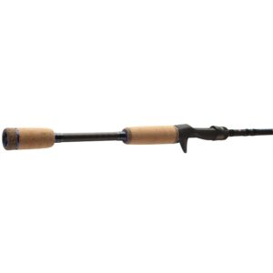 Dobyns Rods Champion XP Series 7’0” Casting Bass Fishing Rod DC703C | Medium Fast Action | Modulus Graphite Blank w/Kevlar Wrapping | Fuji Reel Seat | Baitcasting | Line 10-17lb Lure 1/4-3/4oz, Black/Blue