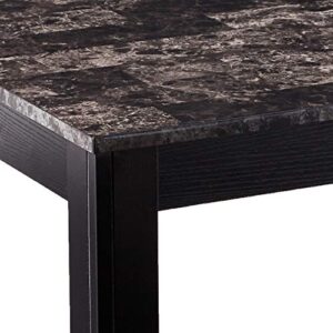 Coaster Home Furnishings Silas 3-piece Faux-marble Top Occasional Table Set Black