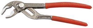 rothenberger 1000000213" rogrip f water pump pliers, grey/red, 7-inch