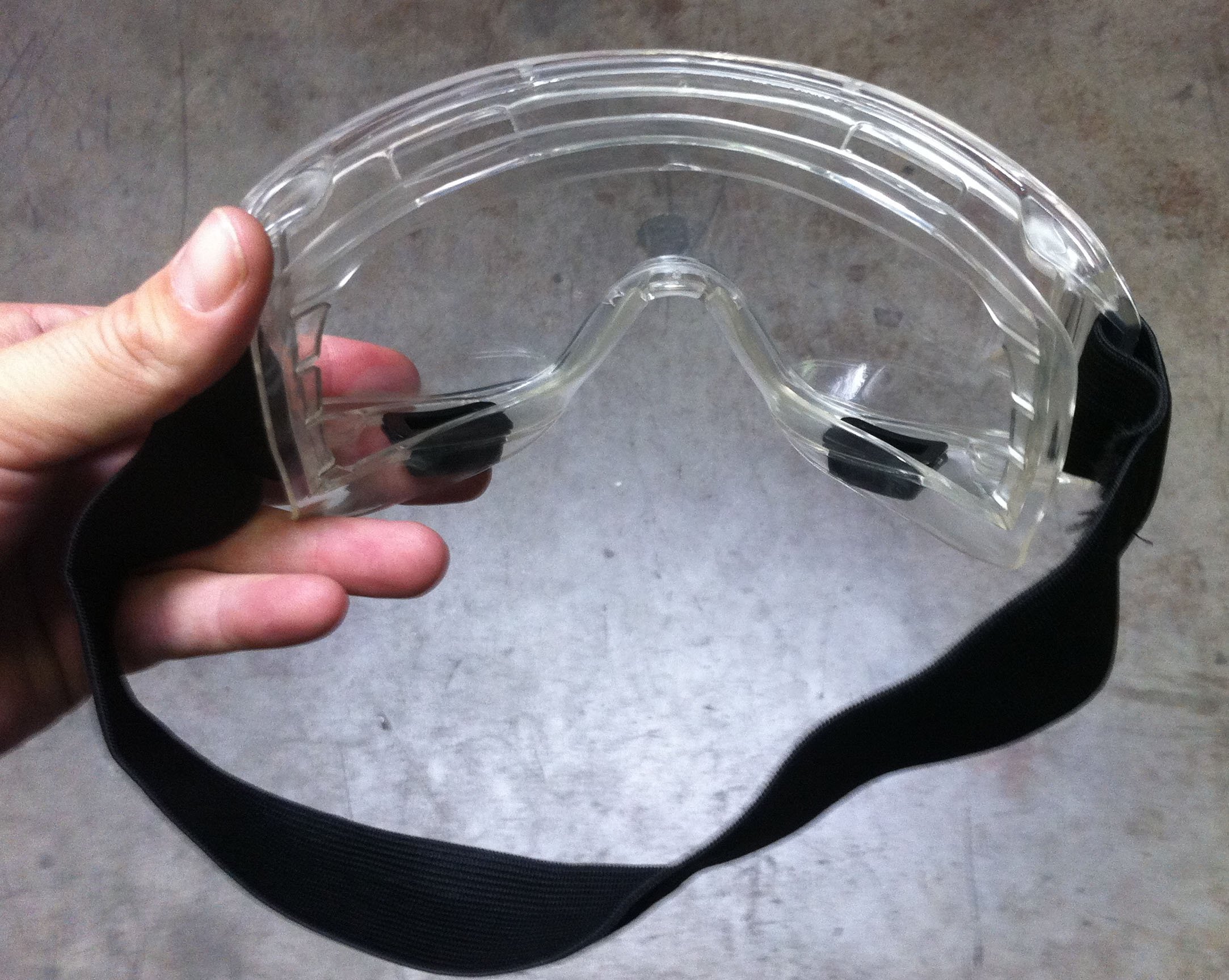 Clear Lens Work Goggle Elastic Strap Clear Lens Ski Goggle Universal Fit Safety Goggle