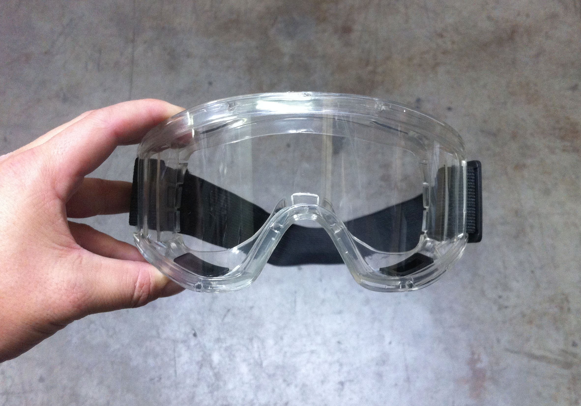 Clear Lens Work Goggle Elastic Strap Clear Lens Ski Goggle Universal Fit Safety Goggle