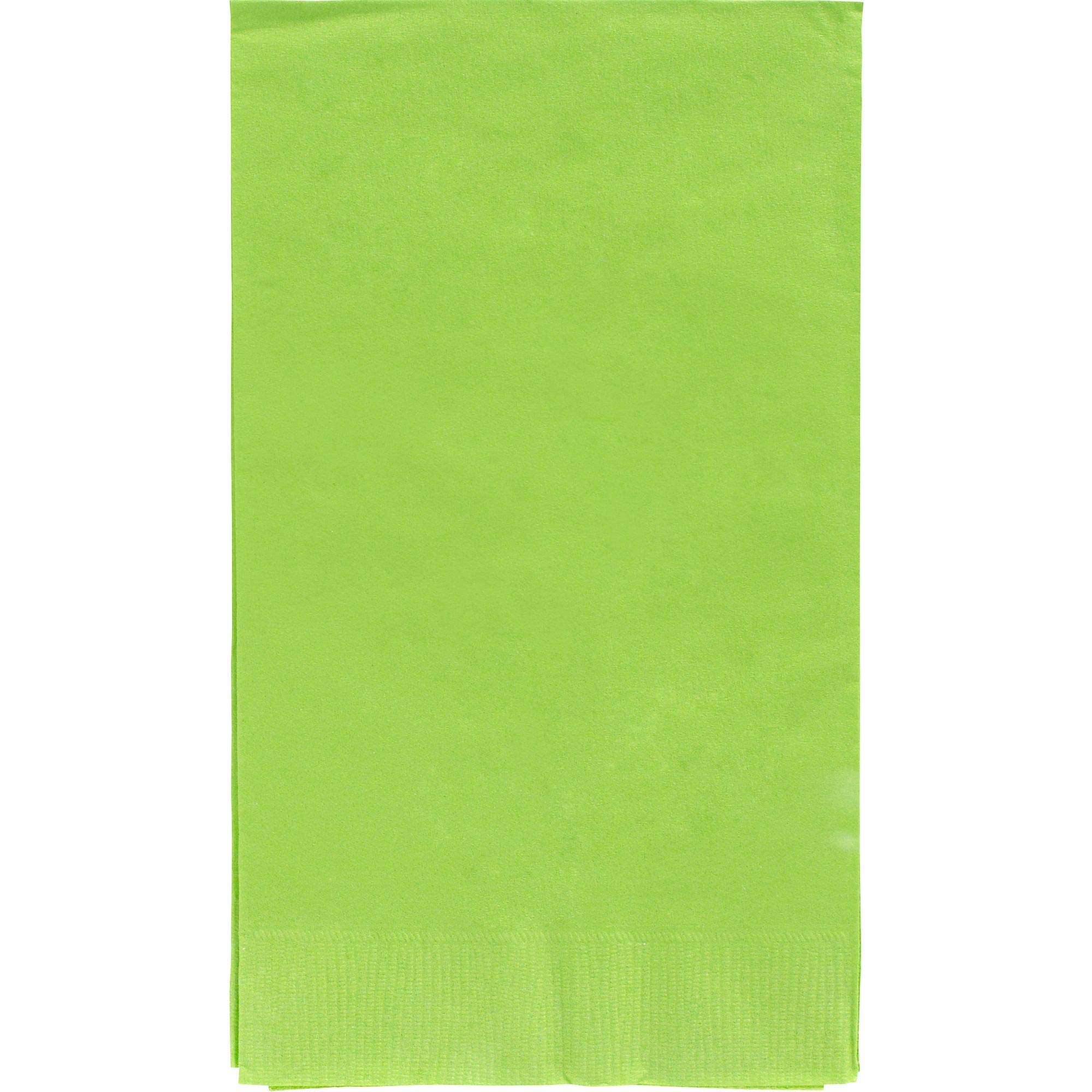 Kiwi Green 2-Ply Guest Towels - 8" x 4" (Pack Of 40) - Luxury Paper Hand Towels For Parties & Events