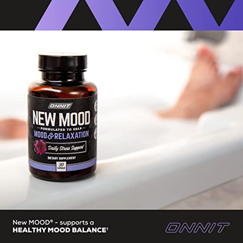 Onnit New Mood - Stress Relief, Sleep and Mood Support Supplement, 30 Count