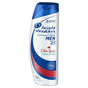 Head & Shoulders Old Spice Pure Sport Dandruff 2 in 1 Shampoo and Conditioner, 12.8 Fl Oz