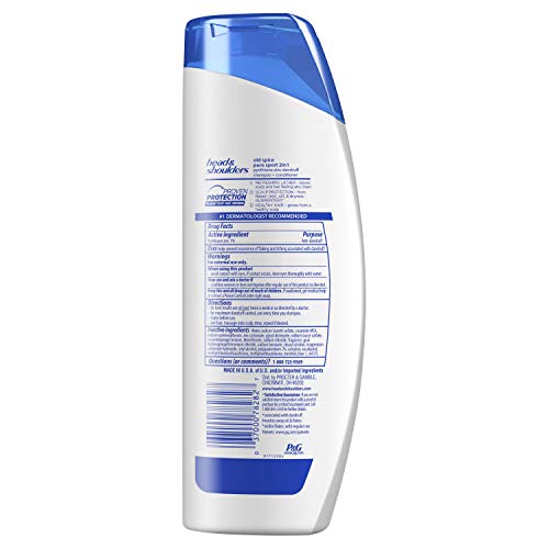 Head & Shoulders Old Spice Pure Sport Dandruff 2 in 1 Shampoo and Conditioner, 12.8 Fl Oz