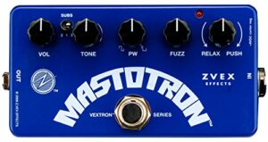 zvex effects mastotron vextron series silicon fuzz guitar pedal,blue,2.38 x 1.82 x 4.70